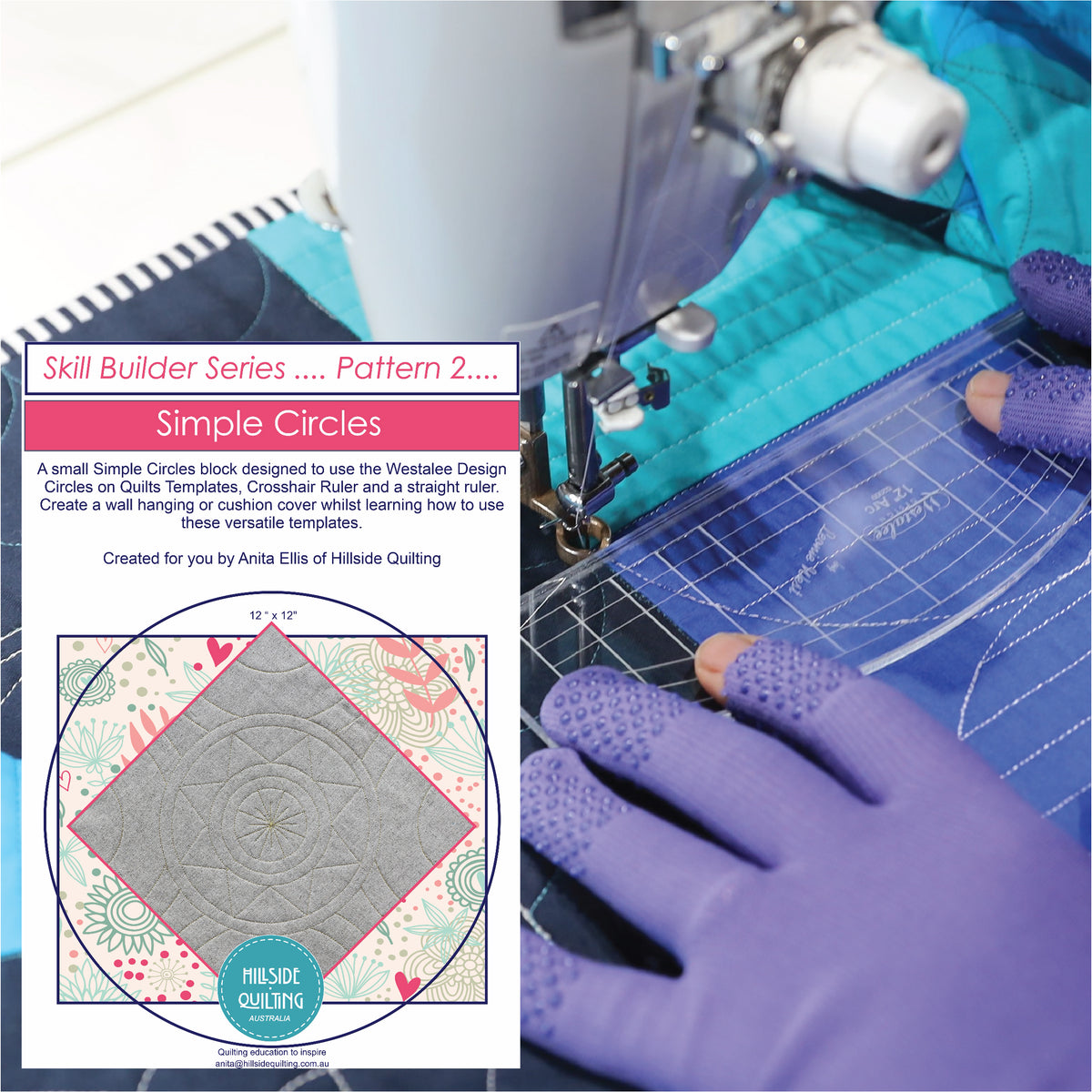 Westalee Design Templates - Pattern 2 Simple Circles – Hillside Quilting